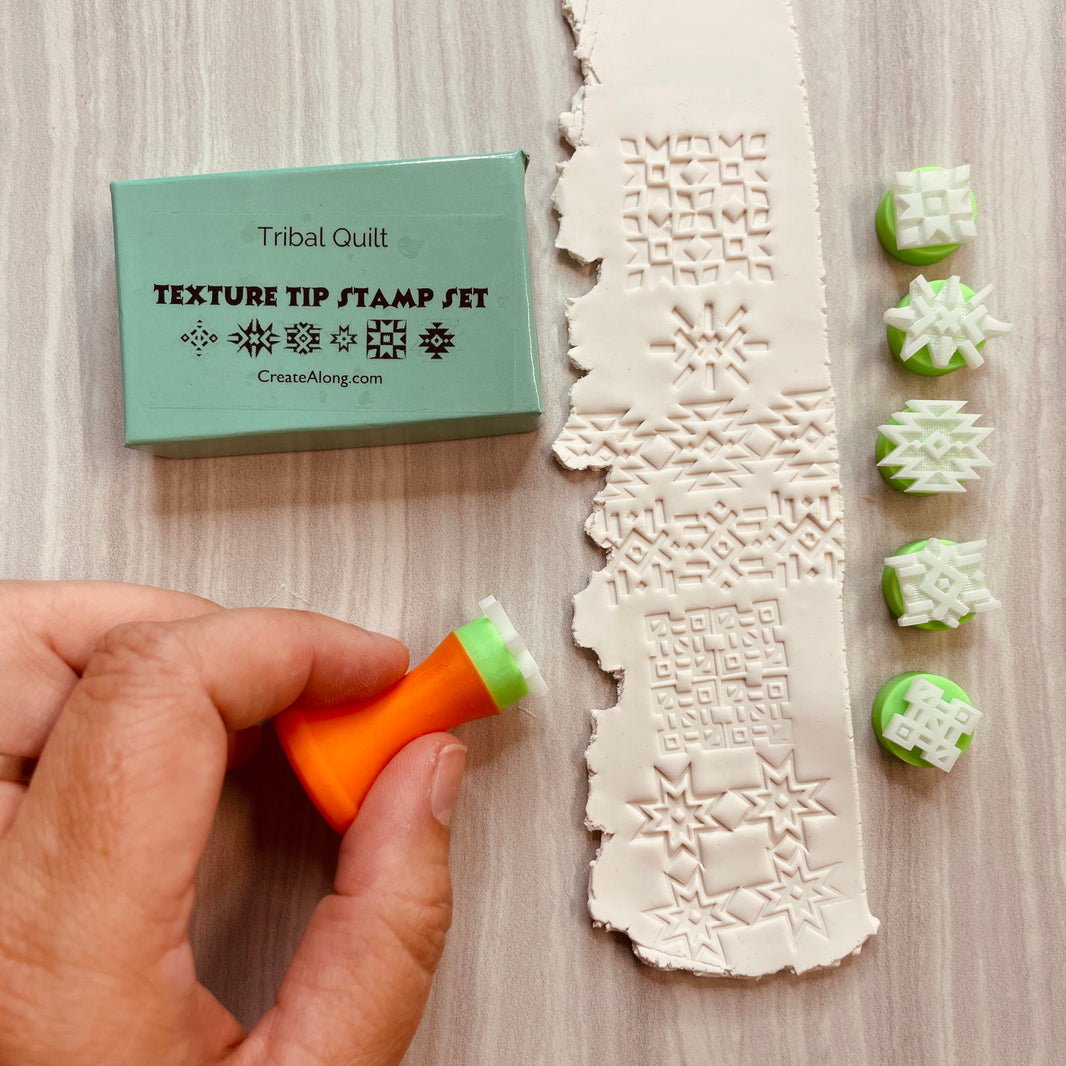 Texture Tips Mini polymer clay stamps