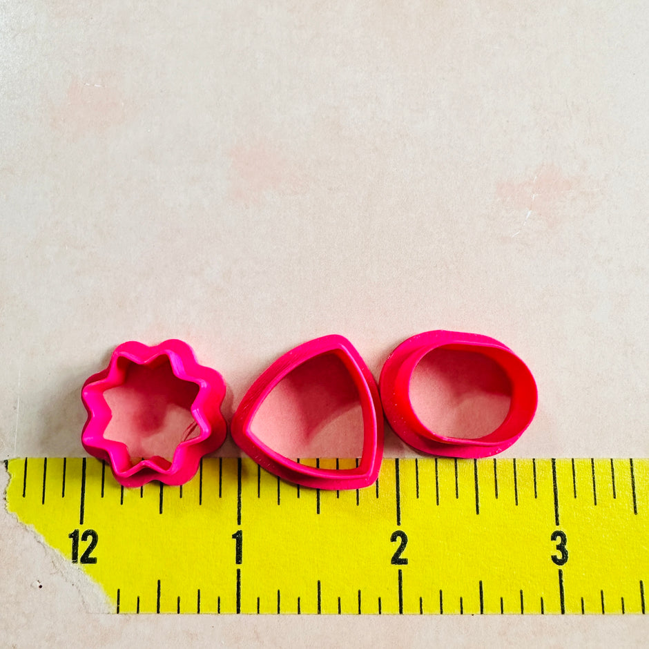 Mini Cutters for Polymer Clay | Clay shape plunger cutter – Create Along