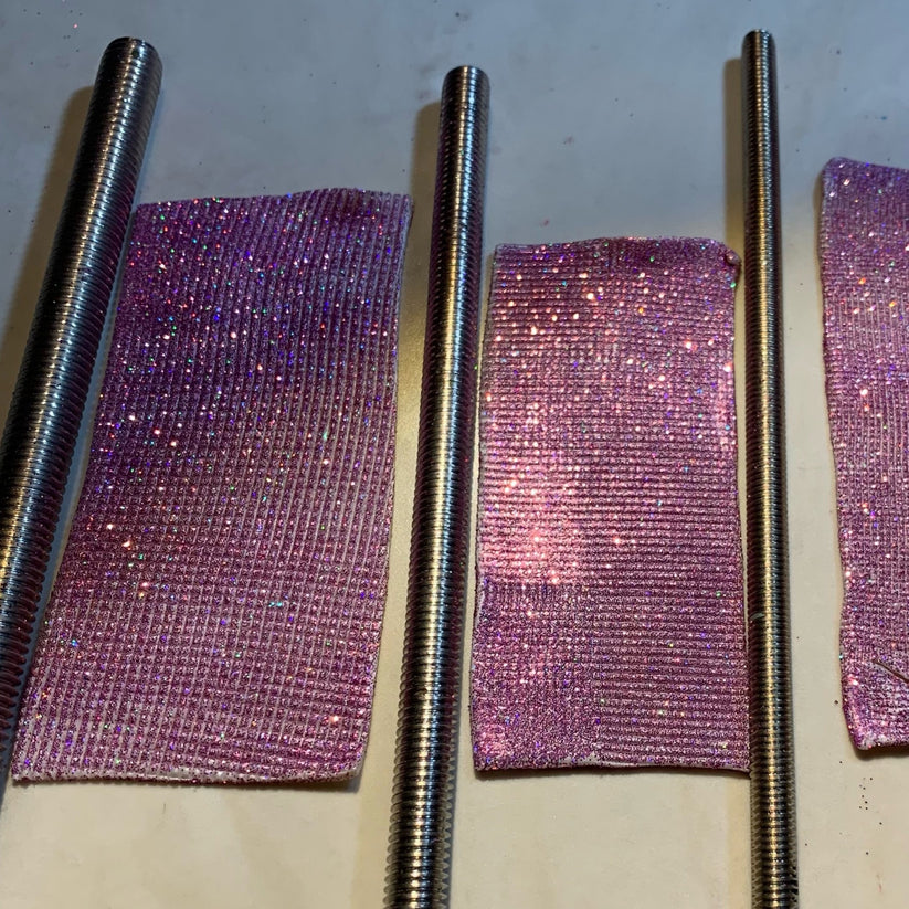 Metal Rods Set of 3 threaded Tools for polymer clay sculpting and text