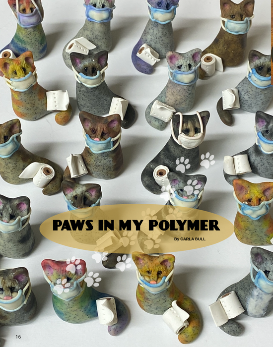 Dragonflies - DIGITAL June 2020 Passion for Polymer clay magazine- PDF