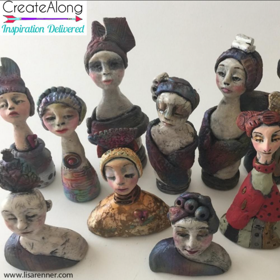 Online Mixed Media Workshops with Lisa Renner – Create Along