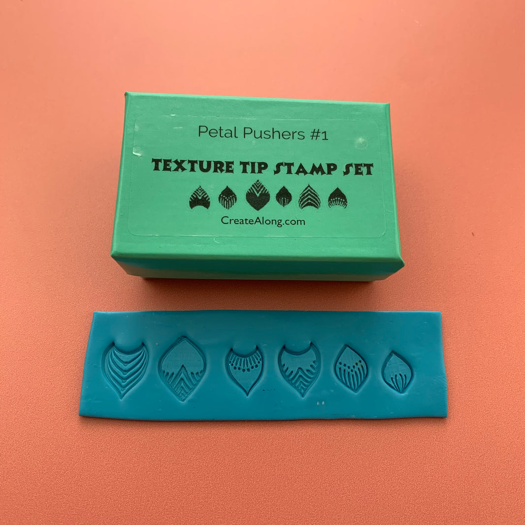 Texture Tips Mini polymer clay stamps – Create Along