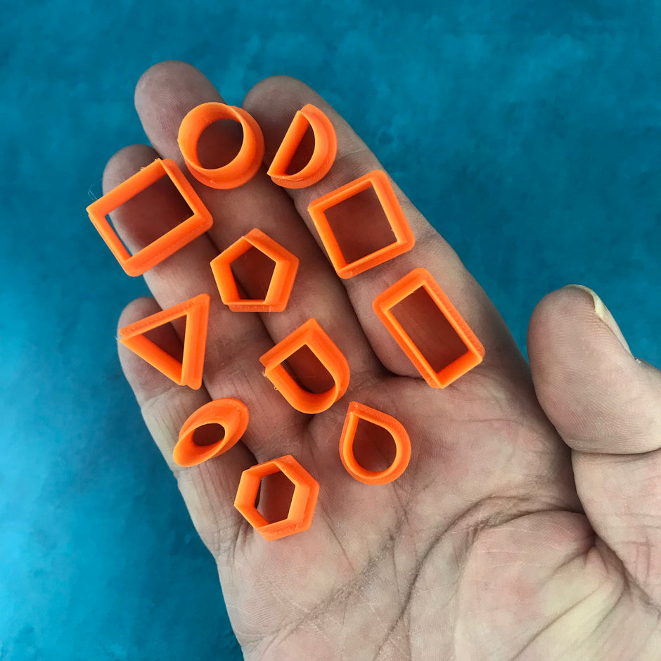 Mini Cutters for Polymer Clay | Clay shape plunger cutter – Create Along