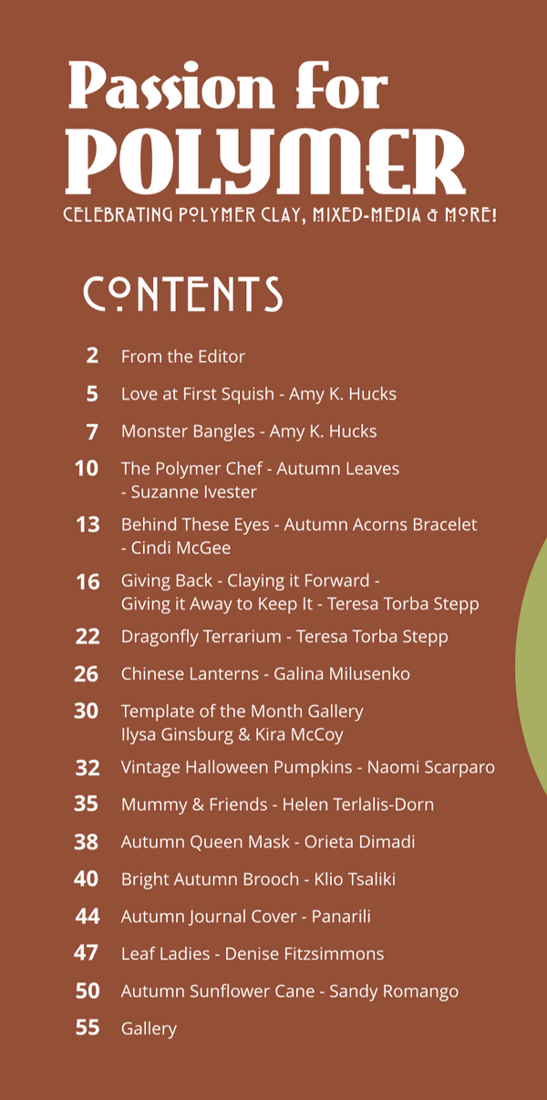 DIGITAL September 2019 Passion for Polymer polymer clay magazine pdf d ...