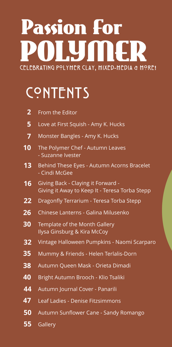 DIGITAL September 2019 Passion for Polymer polymer clay magazine pdf d ...